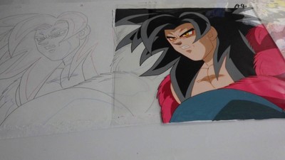 y10 Cel Animation Art Dragon Ball GT Cel Y602 Animation Artwork Video ...