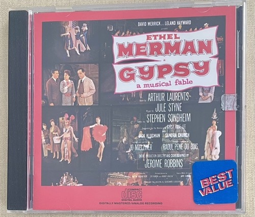 Gypsy Ethyl Merman Original Broadway Cast Jules Stein, Stephen Sondheim ...
