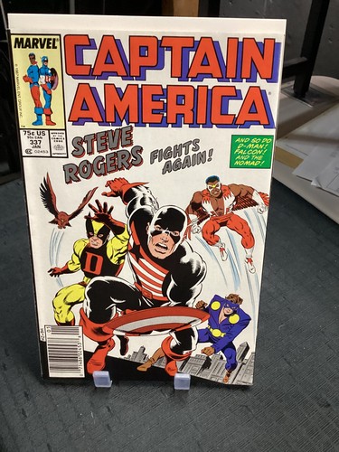 Captain America #337 Newsstand Variant Nice! 1988 Avengers 4 Cover ...