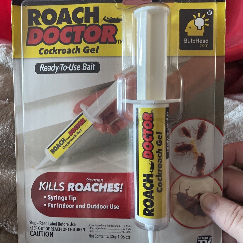 BulbHead Roach Doctor Cockroach Gel Ready To Use Bait Syringe New | eBay