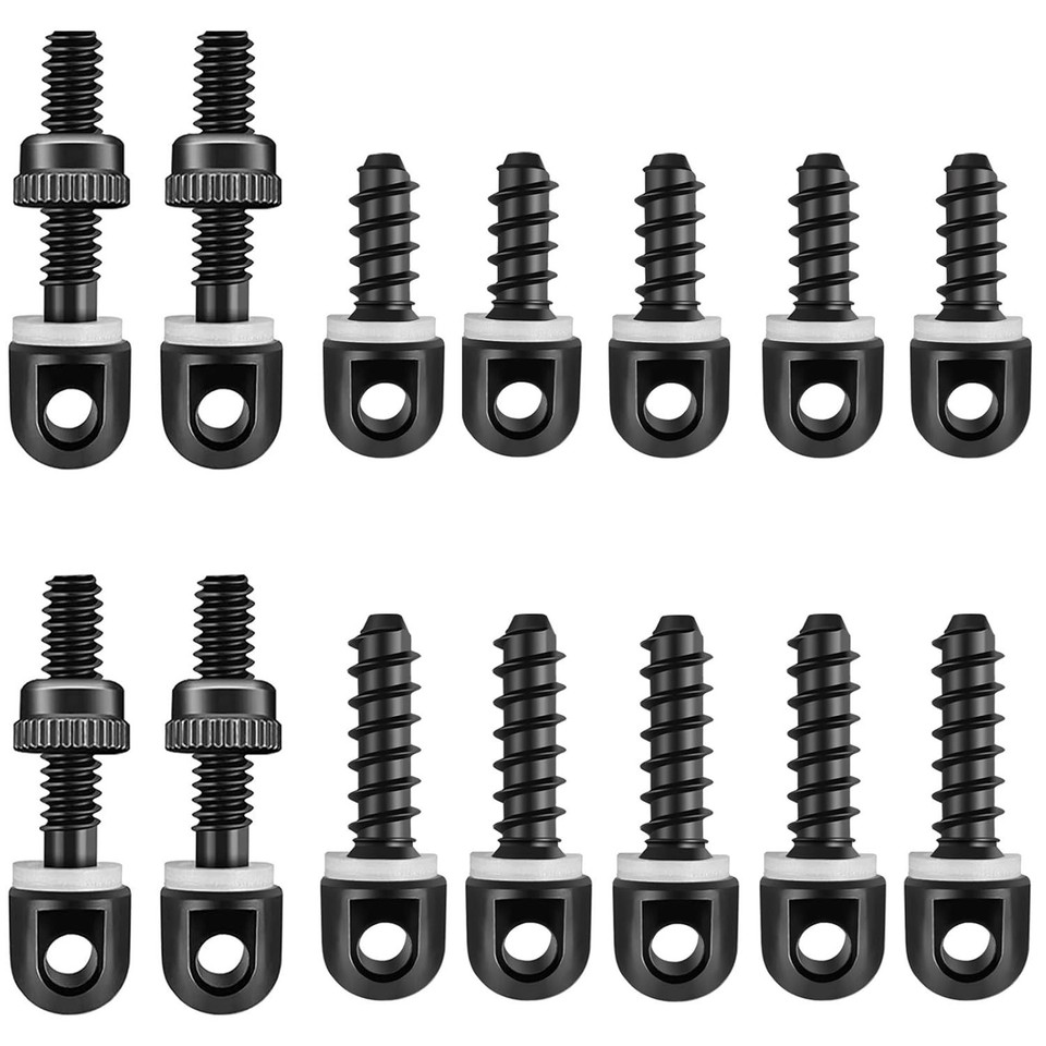 Set Sling Swivel Studs Wood Screw Studs for Rifle 6/14 Pcs Carbon Steel ...