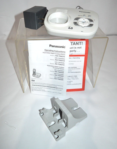 Panasonic KX-TG6321S Cordless Home Phone Base Unit Only White | eBay
