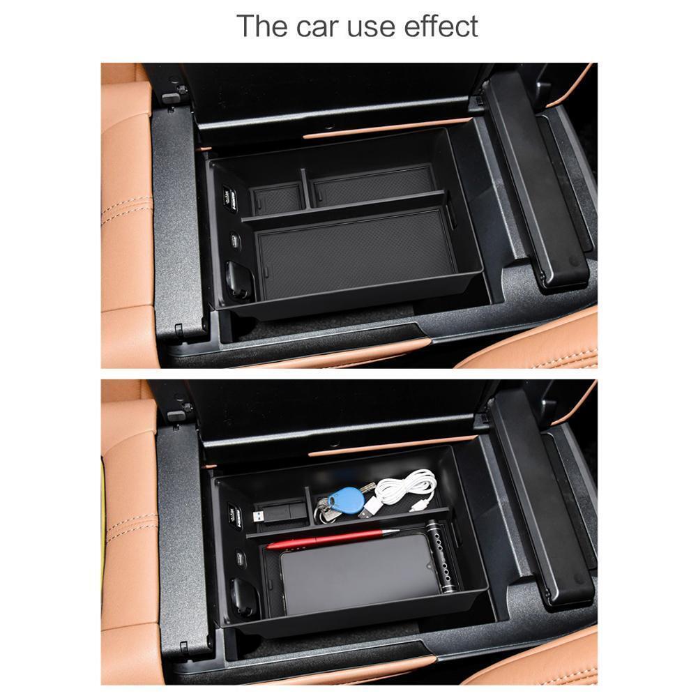 Central Armrest Storage Box For Toyota Alphard Vellfire 40 Series f ...