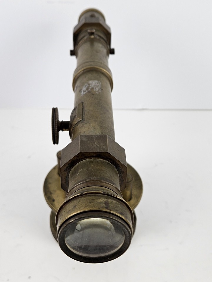 Antique W & L.E. Gurley NY Brass WYE 14" Precision Survey Level ...