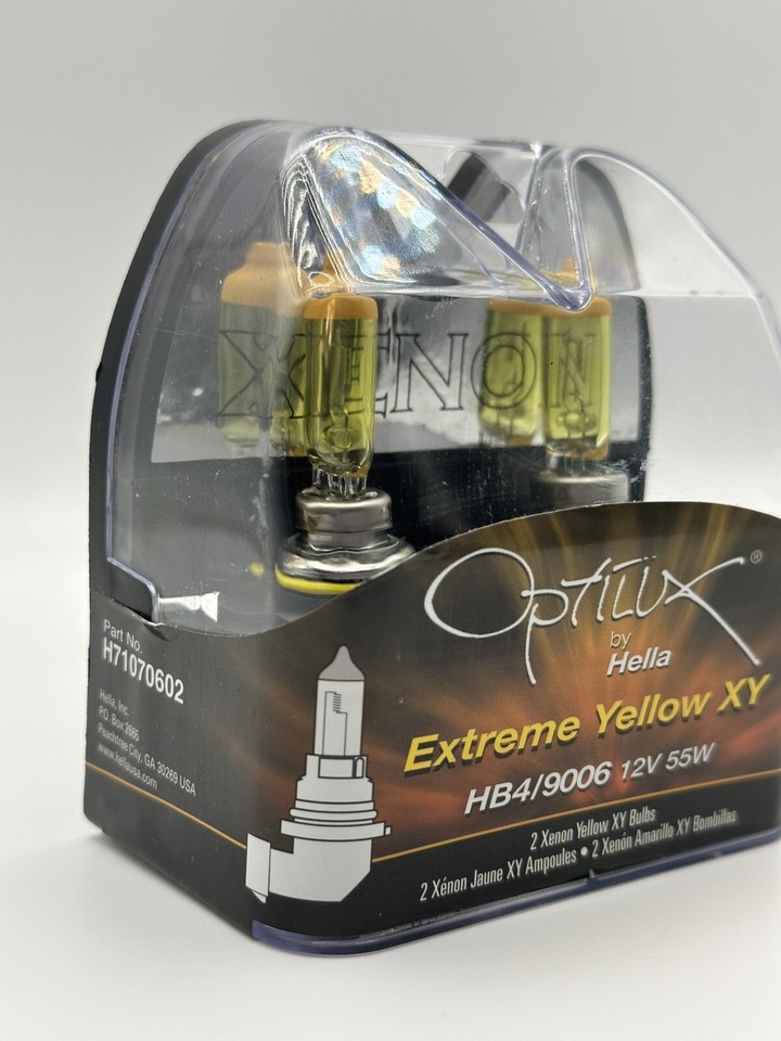 Optilux Hella H71070602 Xy Series Hb4 9006 Xenon Yellow Halogen Bulbs ...