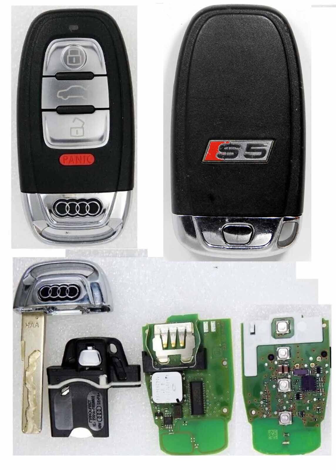 S5 Audi S 5 LOGO Keyless Go Prox SMART Comfort Access REMOTE FOB KEY ...