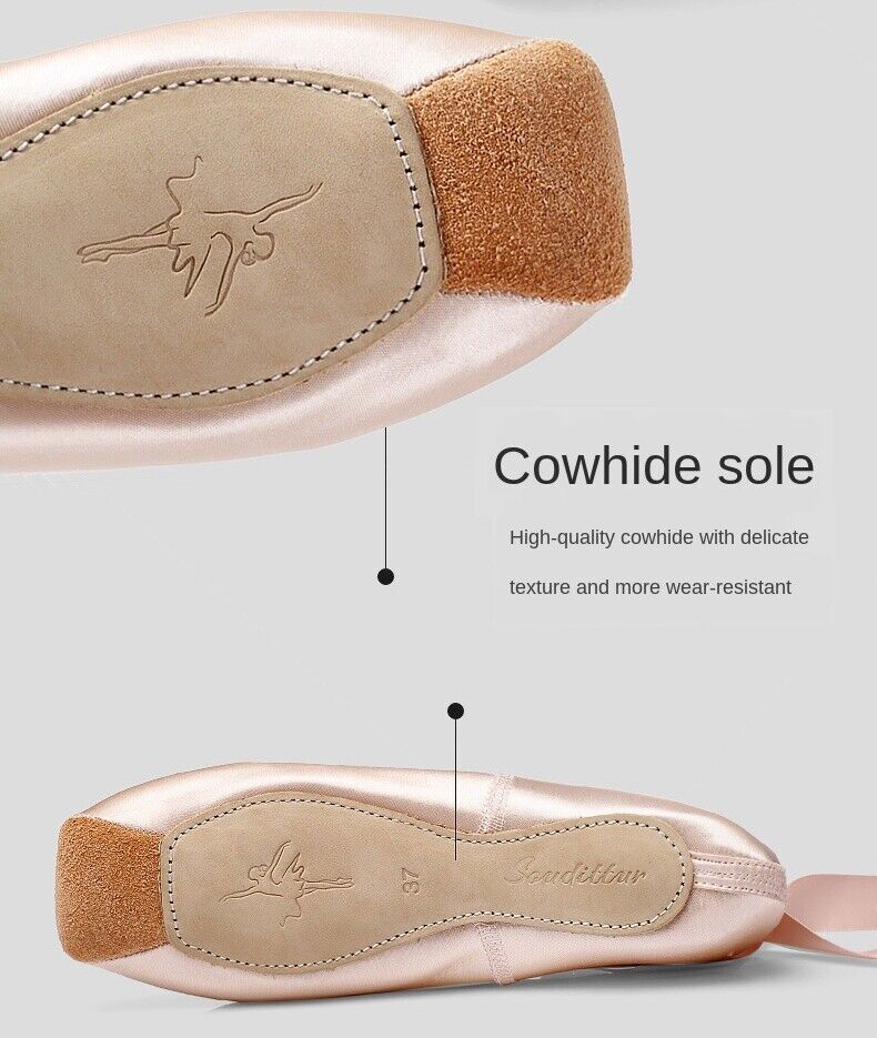 Ballet Dance Shoes Child and Adult Ballet Pointe Shoes Professional Ribbons Shoe | eBay