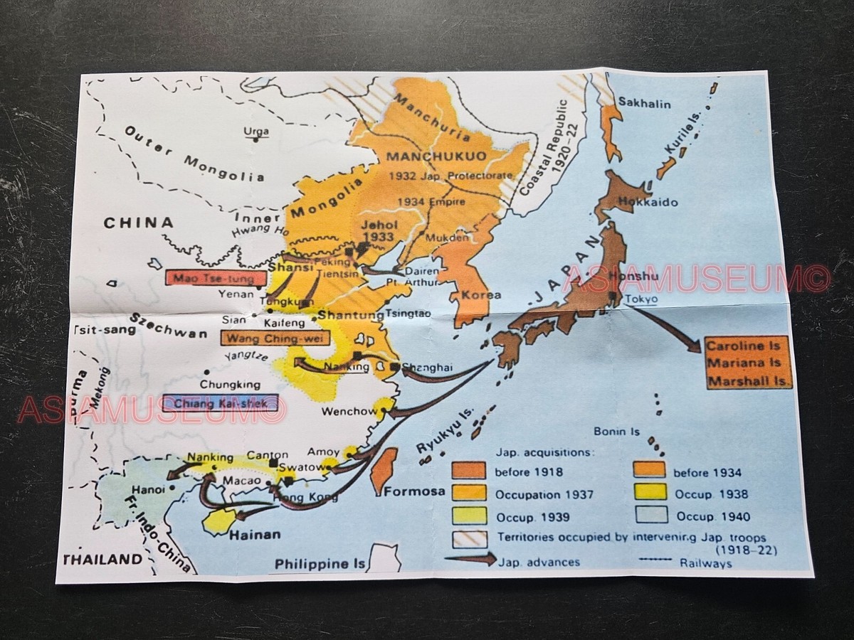 Map Of Asia During Ww2