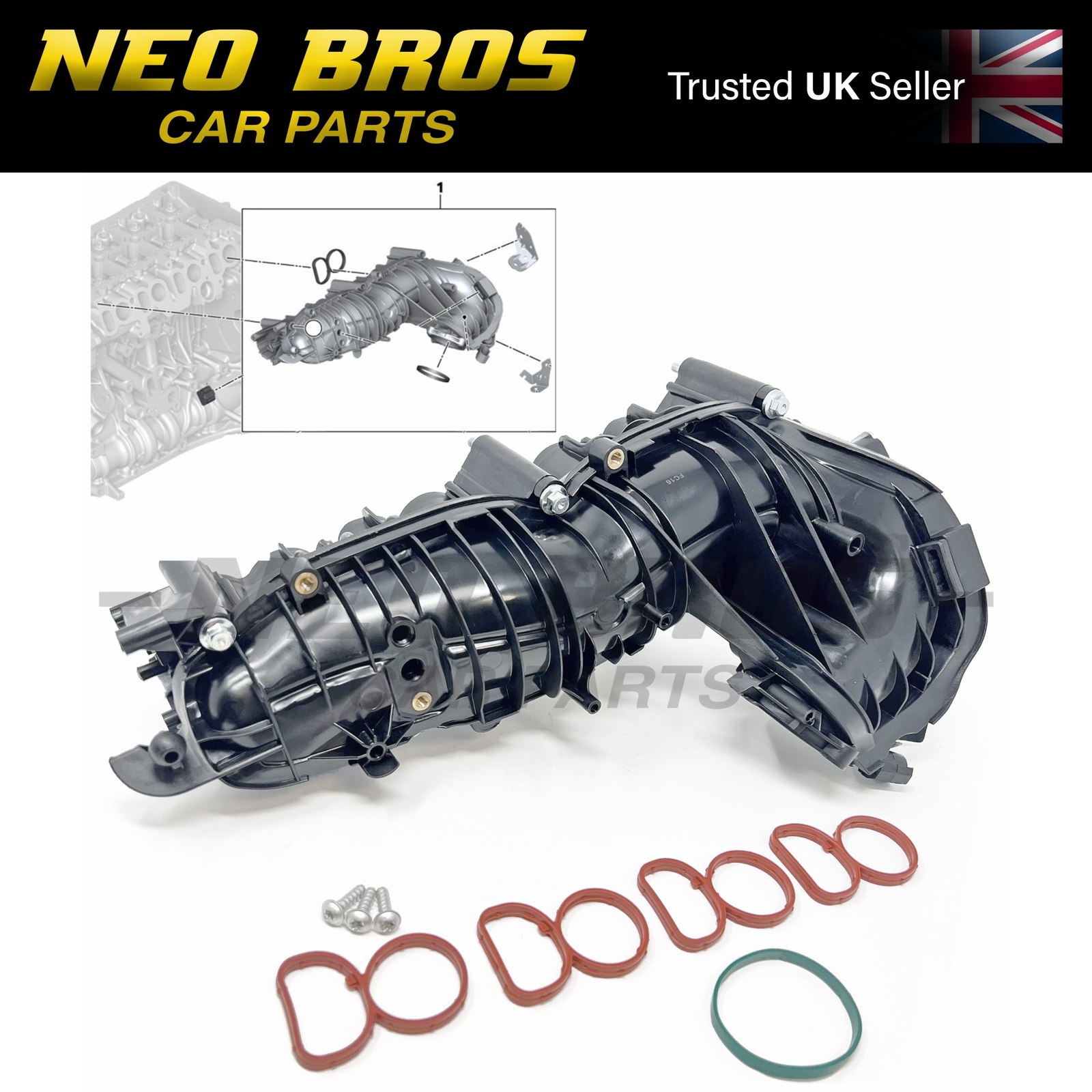 OEQ Intake Inlet Manifold inc Swirl Flaps BMW 1 3 5 Series X1 X3 N47 ...