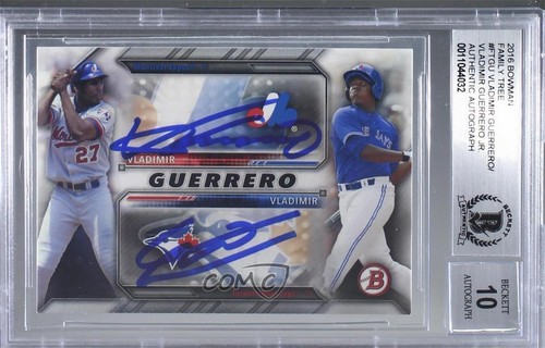 2016 Bowman Family Tree Vladimir Guerrero Jr #FT-GU BAS BGS Authentic ...