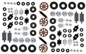 LEGO Wheels Tyre Axle 100 pieces set city BRAND NEW small medium large ...