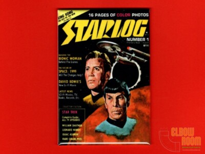 Starlog #1 magazine cover art 2x3" fridge magnet Star Trek 70s Sci Fi ...