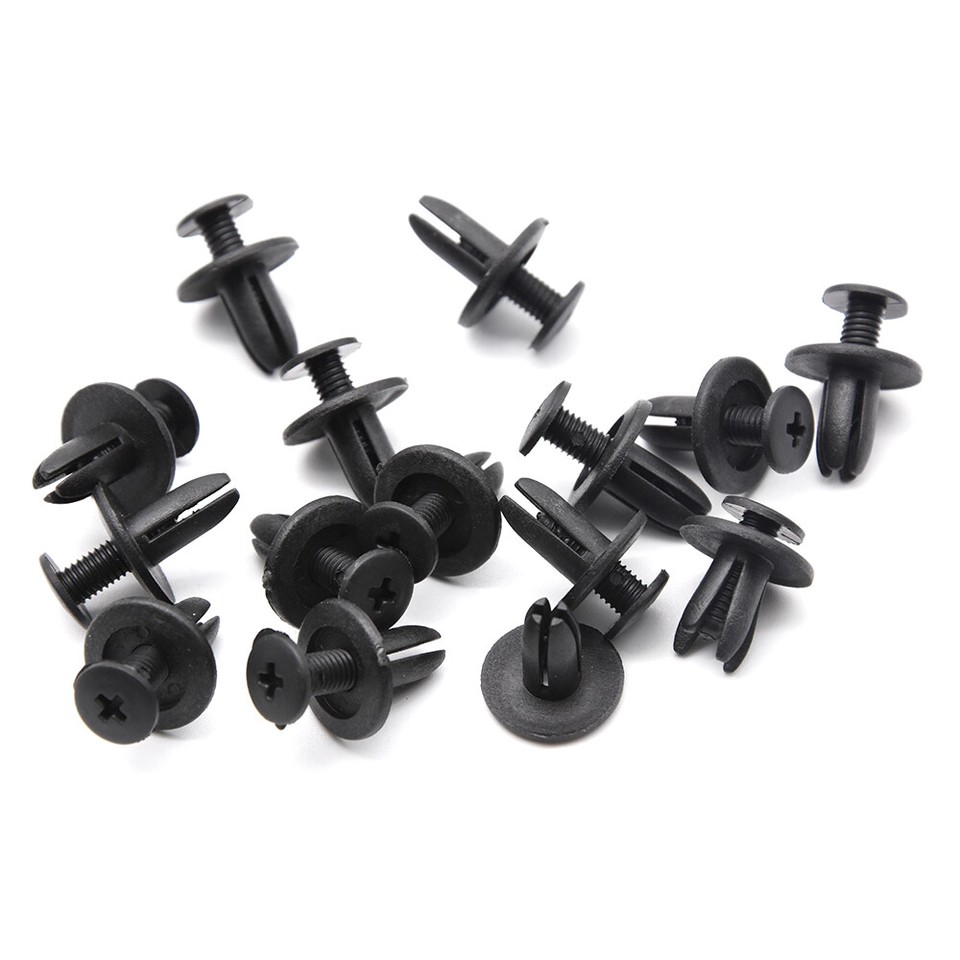 50PCS 6MM Bumper Clips Auto Car Hole Plastic Rivets Fasteners Fender ...
