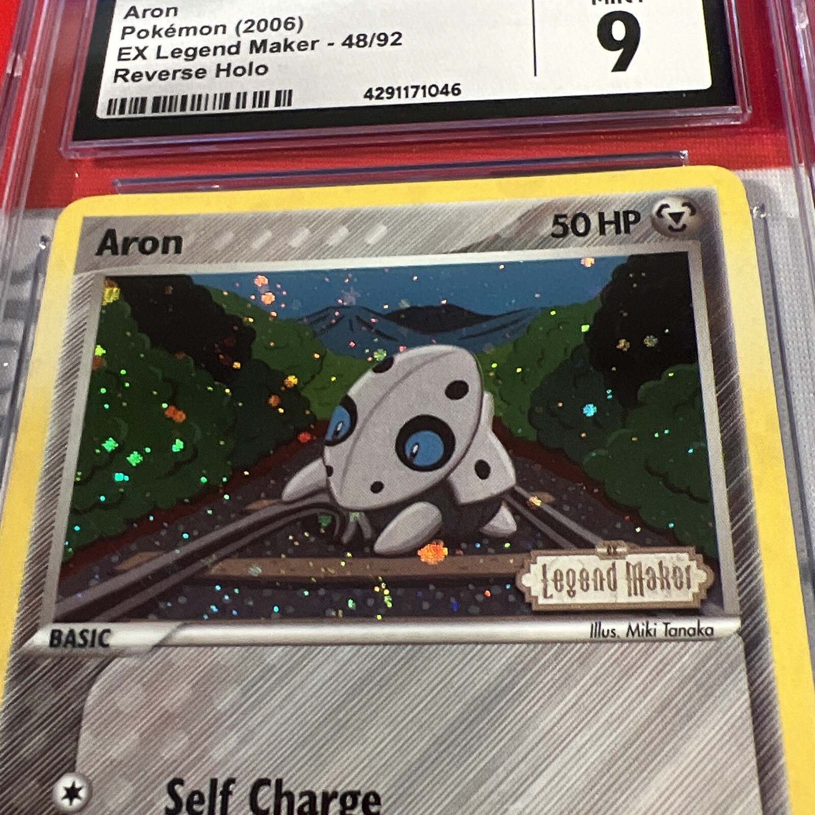 CGC 9 Aron 48/92 2006 EX Legend Maker Pokemon Reverse Holo Card 1046 | eBay