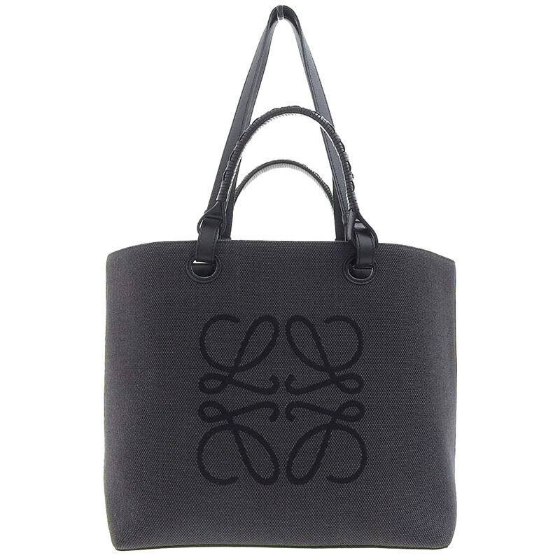 Loewe Anagram Tote Bag 2Way Canvas/Leather Gray Ob1511 | eBay Loewe Anagram Tote Bag 2Way Canvas/Leather Gray Ob1511 | eBay