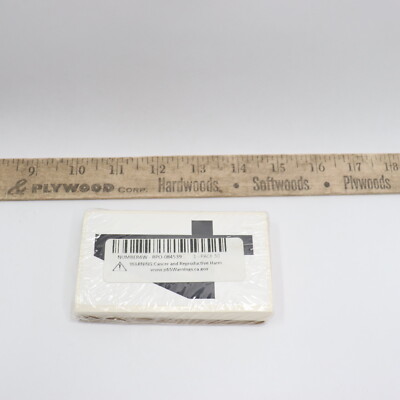 (50-Pk) Placard Numbers Removable Vinyl White #4 2.125" x 4" PRO-084539 ...