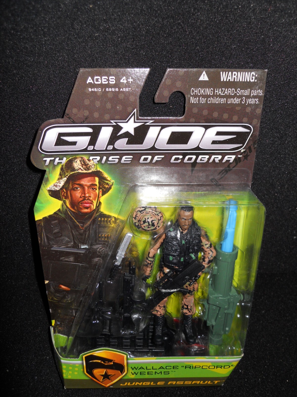 GI Joe THE RISE OF COBRA RIPCORD JUNGLE ASSAULT Mint on card MOC c8.5 ...