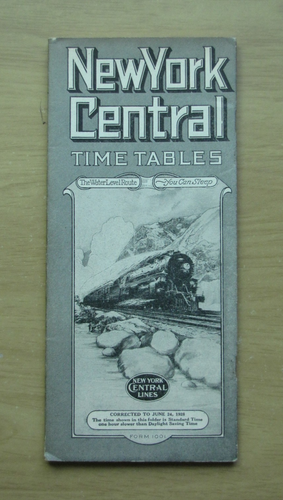 NYC NEW YORK CENTRAL Public Timetable: 6/24/28 Form 1001 | eBay