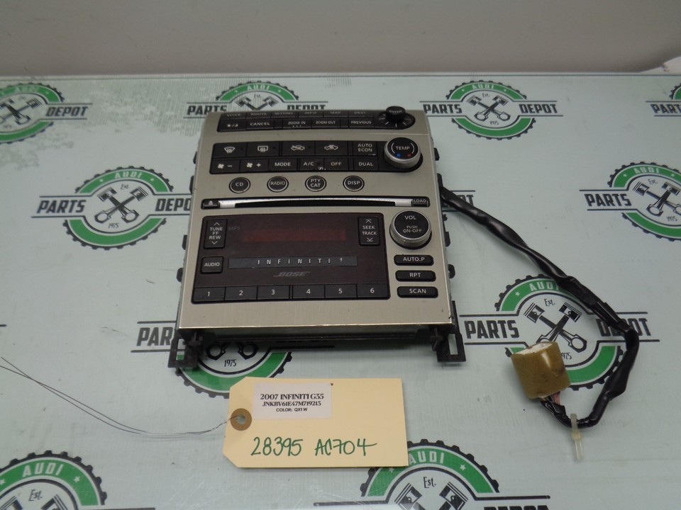 05-07 INFINITI G35 COUPE AC HEATER CLIMATE RADIO CONTROL SWITCH PANEL ...