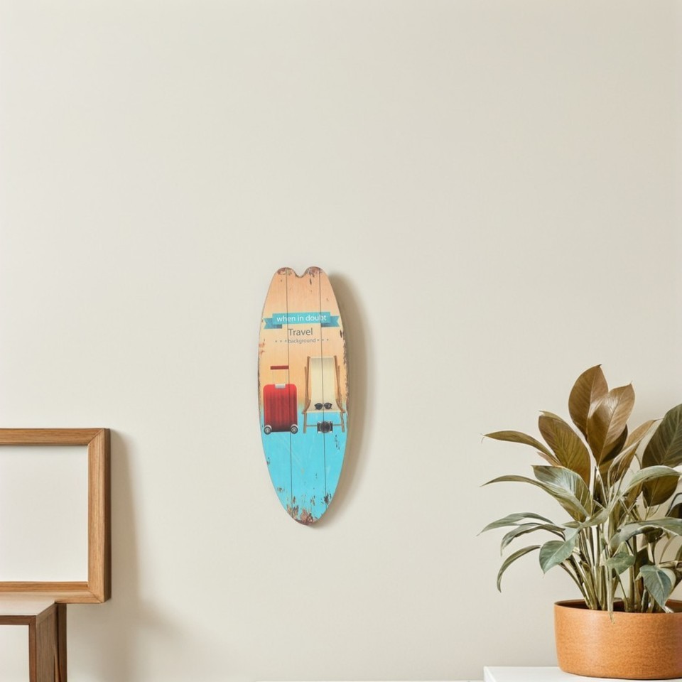 3pcs Summer Surfboard Decor: Wooden Beach Wall Sign for Hawaiian Luau ...