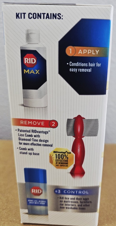 LOT OF 3 - RID MAX LICE REMOVAL KIT 4 fl. oz. with Comb | eBay