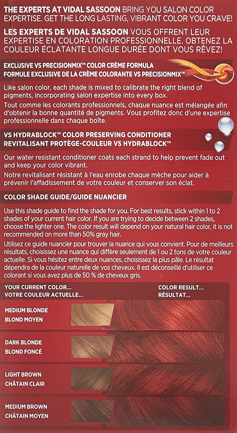 Vidal Sassoon 6RR Runway Red Pro Series Permanent Hair Color | eBay