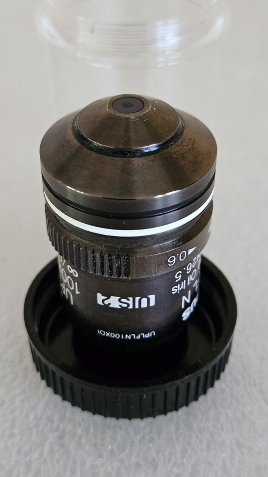 Olympus UPlanFL N 100x/1.30 ∞/0.17/FN 26.5 Oil Iris Microscope ...