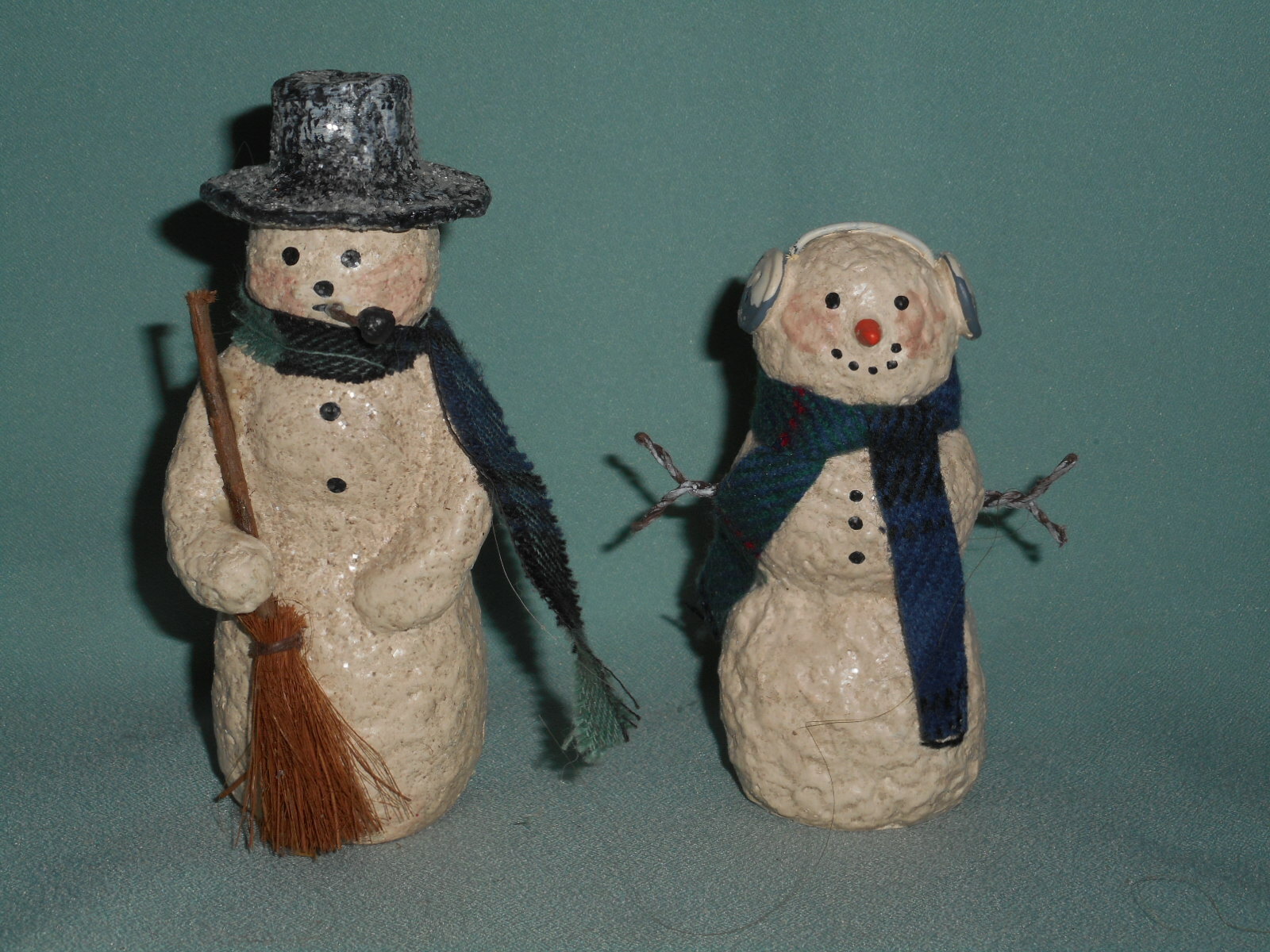 Enesco Snowsnickle Linda Lindquist Baldwin 2 Vintage - Look Snowmen Pre ...