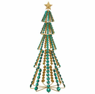 22.5" JEWELED TREE CHRISTMAS Blingy Table Top Mantle RAZ Imports ...