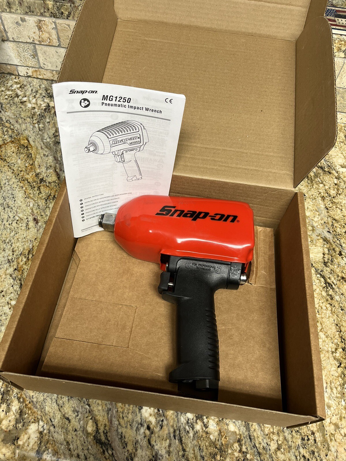 Snap-on 3/4" Drive Heavy Duty Air Impact Wrench MG1250 for sale online ...