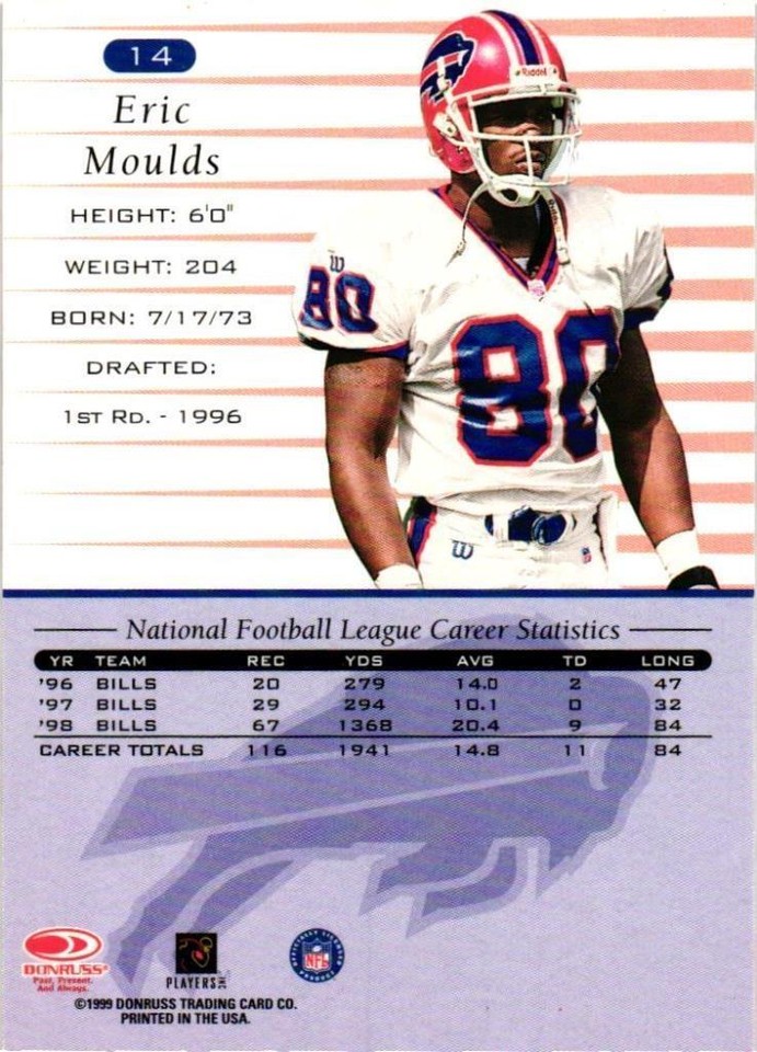 ERIC MOULDS 1999 Donruss #14 FREE SHIPPING B10R3S2P6 | eBay