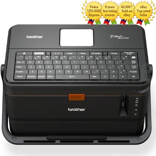 Brother Label Printer PT-E850TKW PC/Mobile Connect Keyboard USB Wi-Fi ...