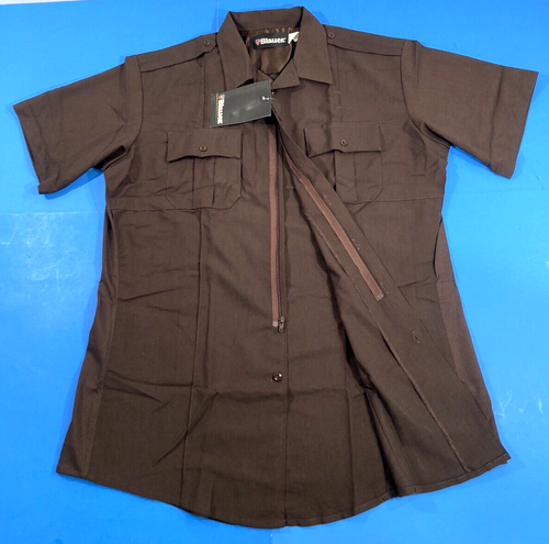 LARGE REG BLAUER MENS 8916 SHORT SLEEVE RAYON SUPERSHIRT ZIP SHIRT SAM ...