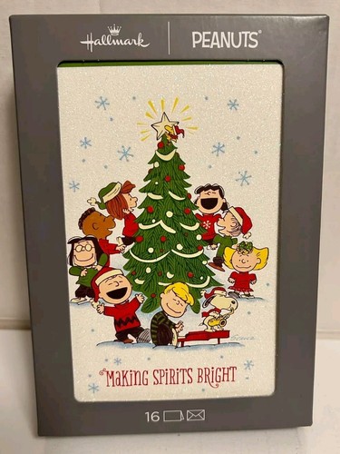 Hallmark Peanuts Christmas Greeting Cards Boxed Set 16 Cards NEW SEALED ...