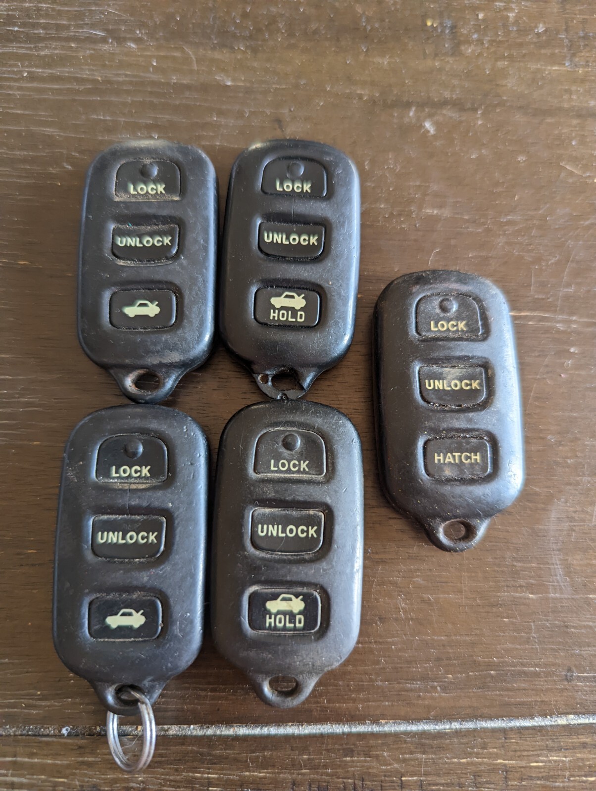 LOT OF FIVE (5) Toyota OEM KEY FOB Keyless Entry Remote - GQ43VT14T | eBay