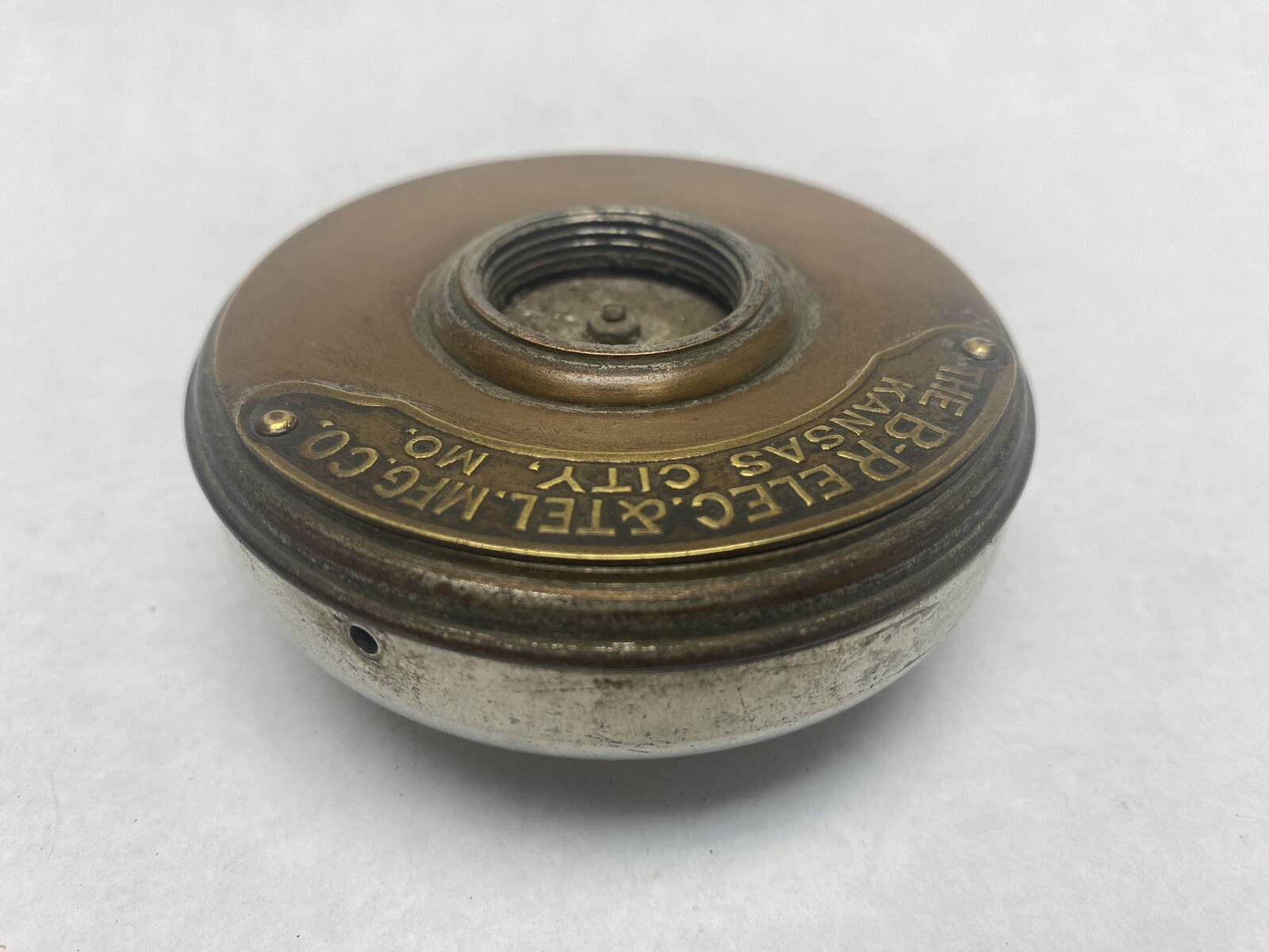 B-R Elec & Tel. Beveled Edge Candlestick Wall Phone Transmitter with ...