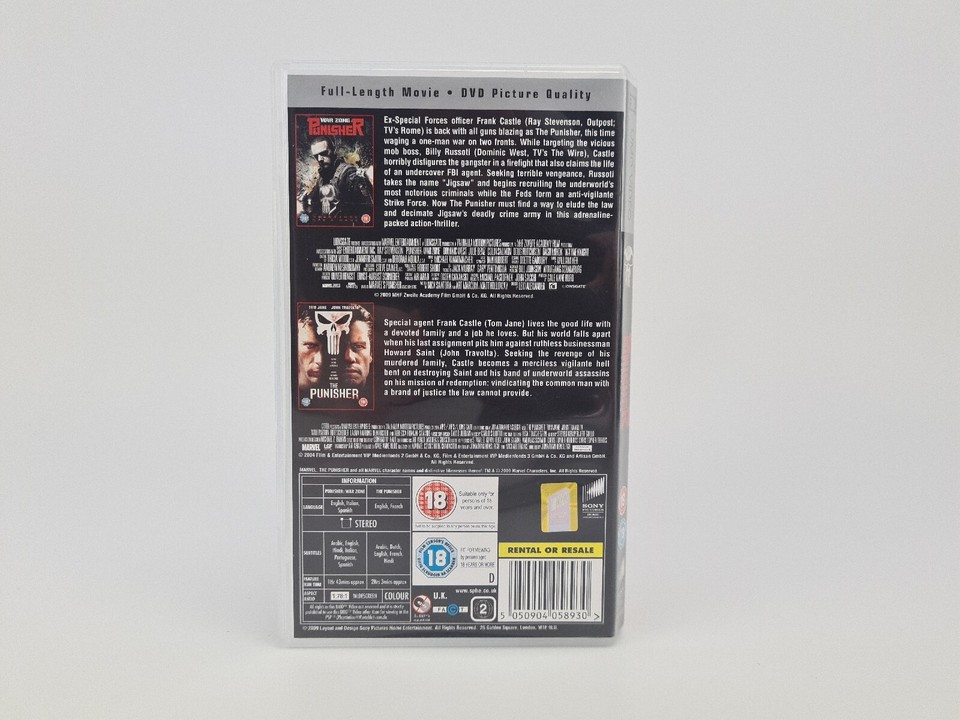 The Punisher Collection PSP UMD Video Movies | eBay
