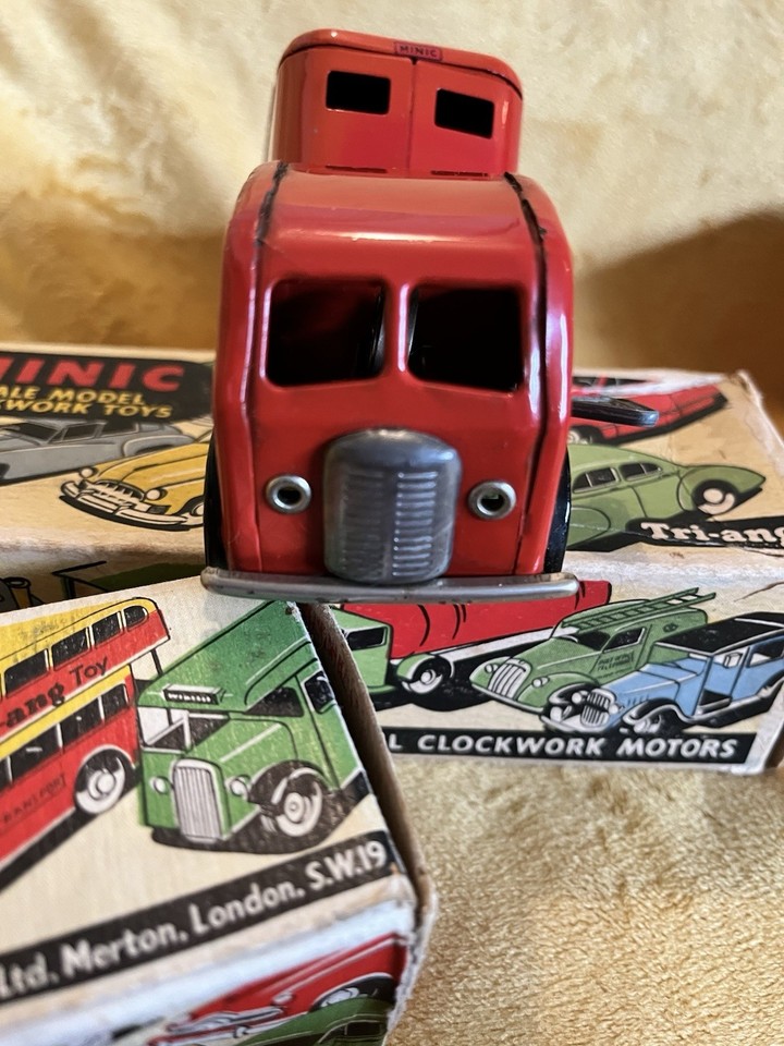 Job Lot Of 4 TRI-ANG MINIC clockwork Tin Plate Vehicles Tanker ...