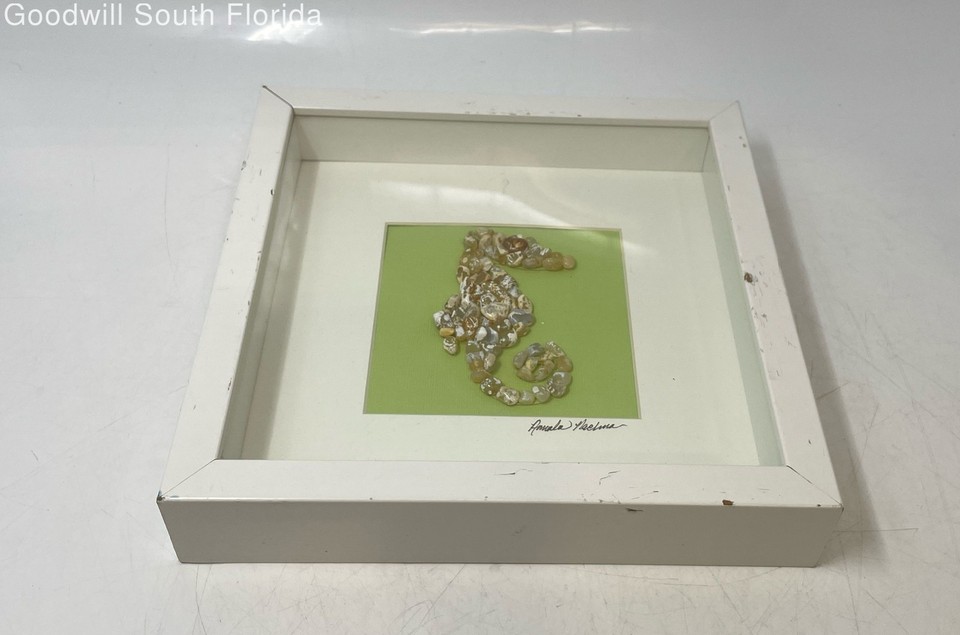 IKEA Marked Piece Made With Sea Stones Wall Hanging Seahorse Letter Art ...