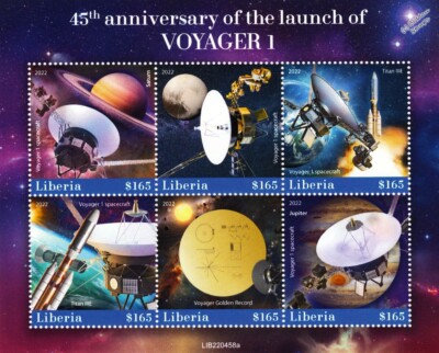 VOYAGER 1 NASA/JPL Planet Exploration Space Probe MNH Stamp Sheet (2022 ...