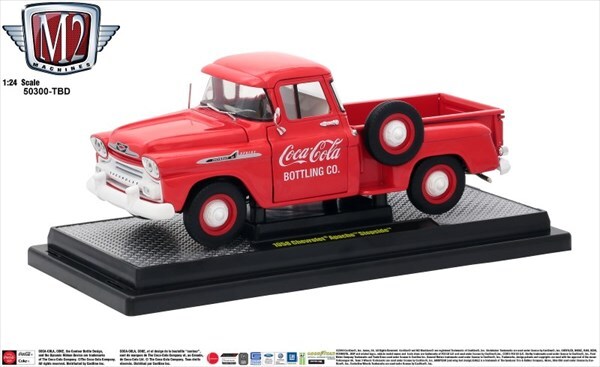Mini Car 1/24 M2 Machines 1958 Chevrolet Apache Pickup Truck Coca-Cola ...