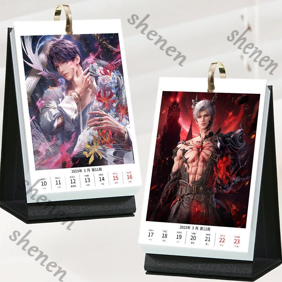 Love and Deepspace Anime Calendar Weekly calendar Cosplay Cartoon ...