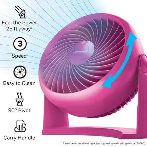 Pink Honeywell Turbo Force Power Air Circulator Fan | eBay