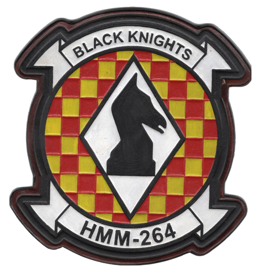 4.5" MARINE CORPS HMM-264 BLACK KNIGHTS COLOR LEATHER PATCH | eBay