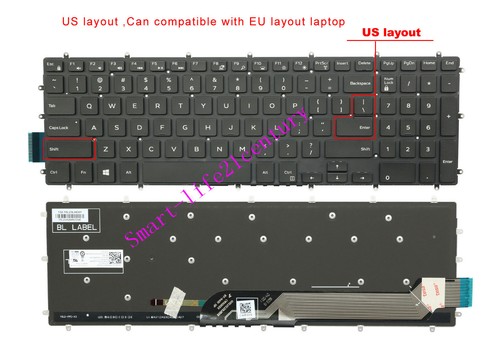 New for Dell P66F P66F001 P72F P72F002 P75F P75F002 P75F003 US Backlit ...