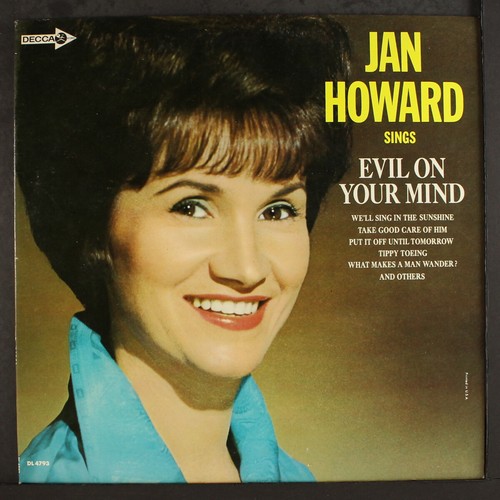 JAN HOWARD: evil on your mind DECCA 12" LP 33 RPM | eBay