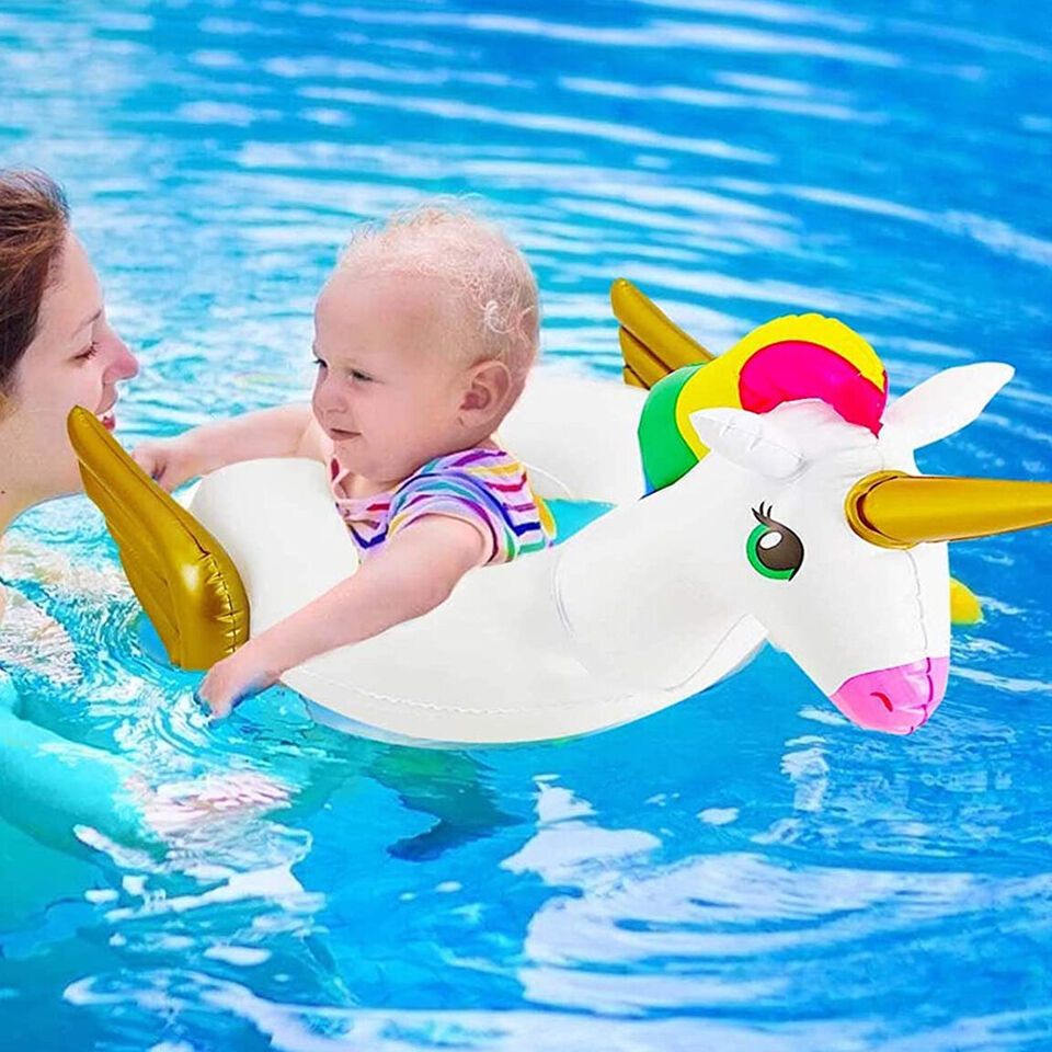 Unicorn Swimming Floats Inflatable Pool Raft Float Swim Rings For Kids ...