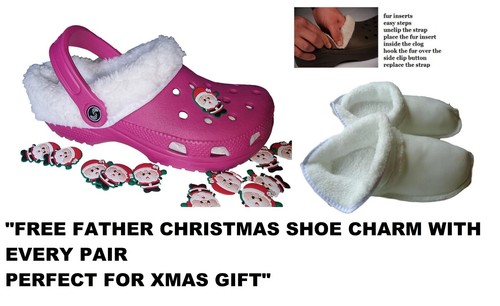 Replacement Crocs Fur Insoles Liners Furry Inserts For Mammoth Crocs ...