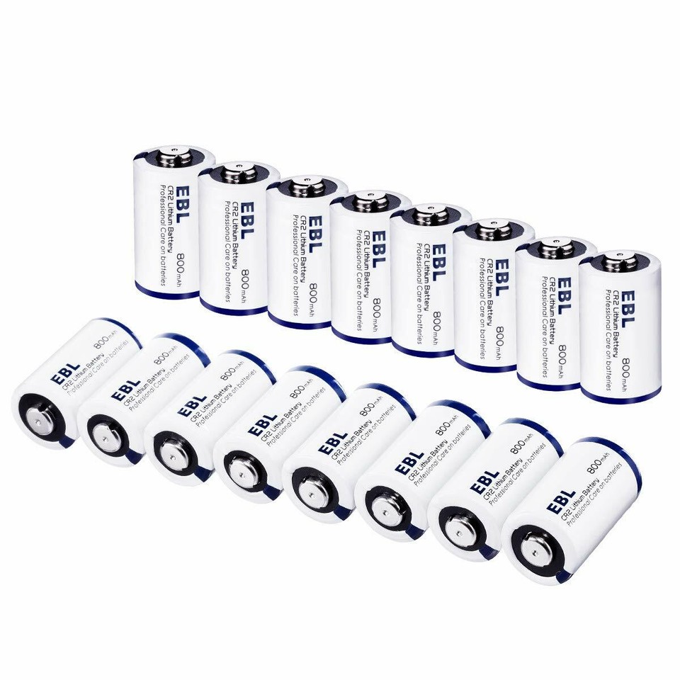EBL CR2 Lithium Battery Photo DL-CR2 3V Batteries For Camera Flashlight ...