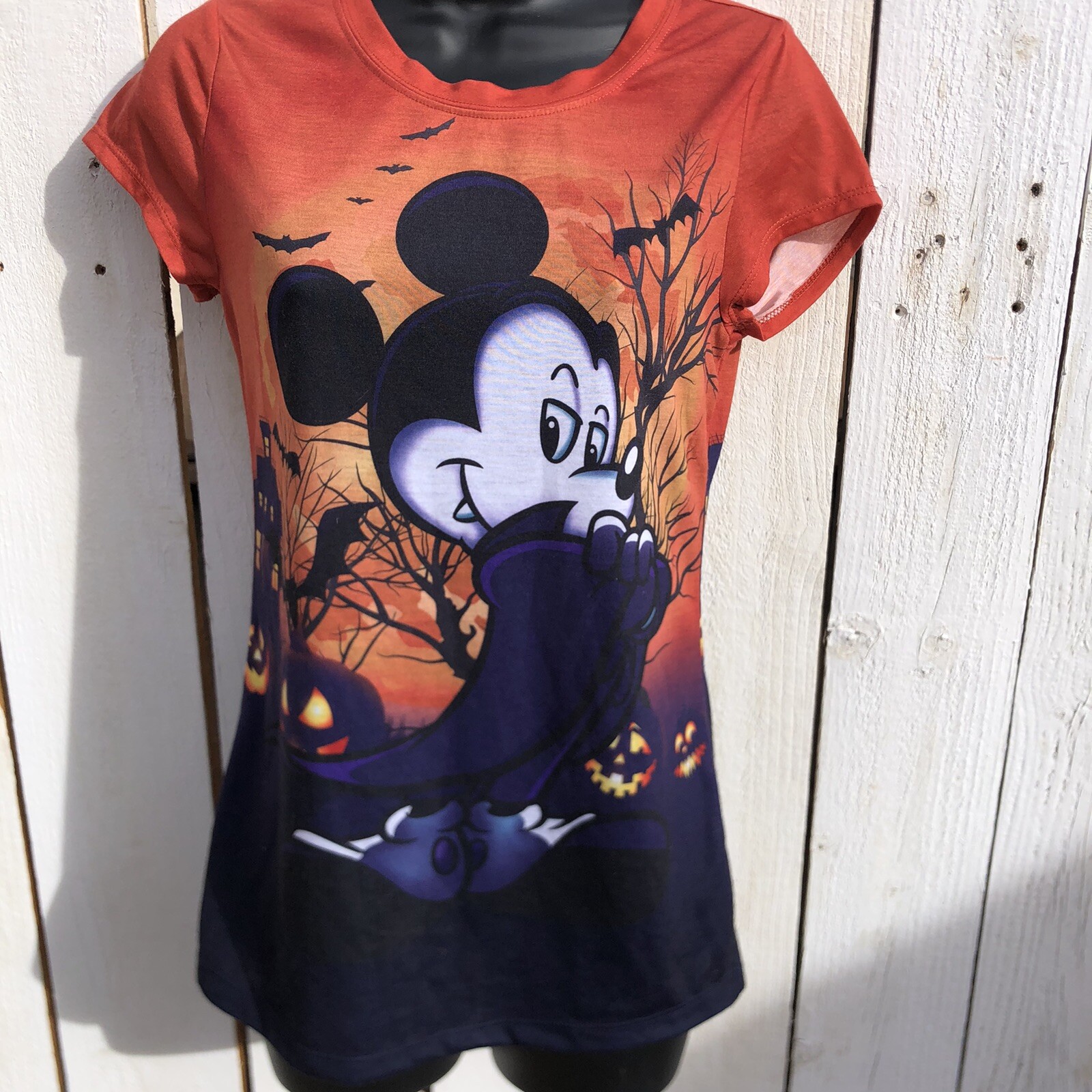 Vampire Mickey Mouse Goth Halloween Medium Tshirt - Gem